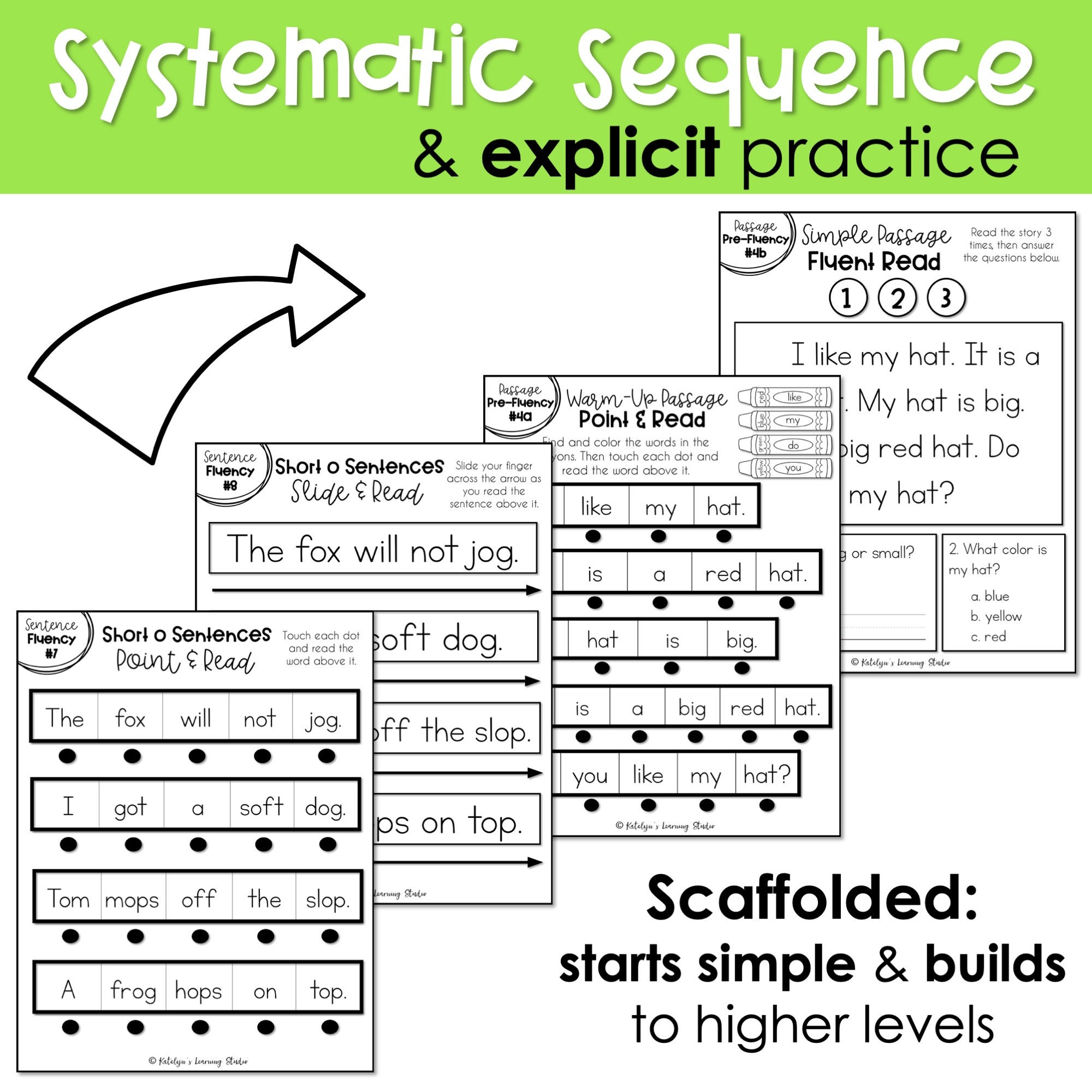 Reading Fluency Reading Activities, Beginning Reading Passages, Early ...