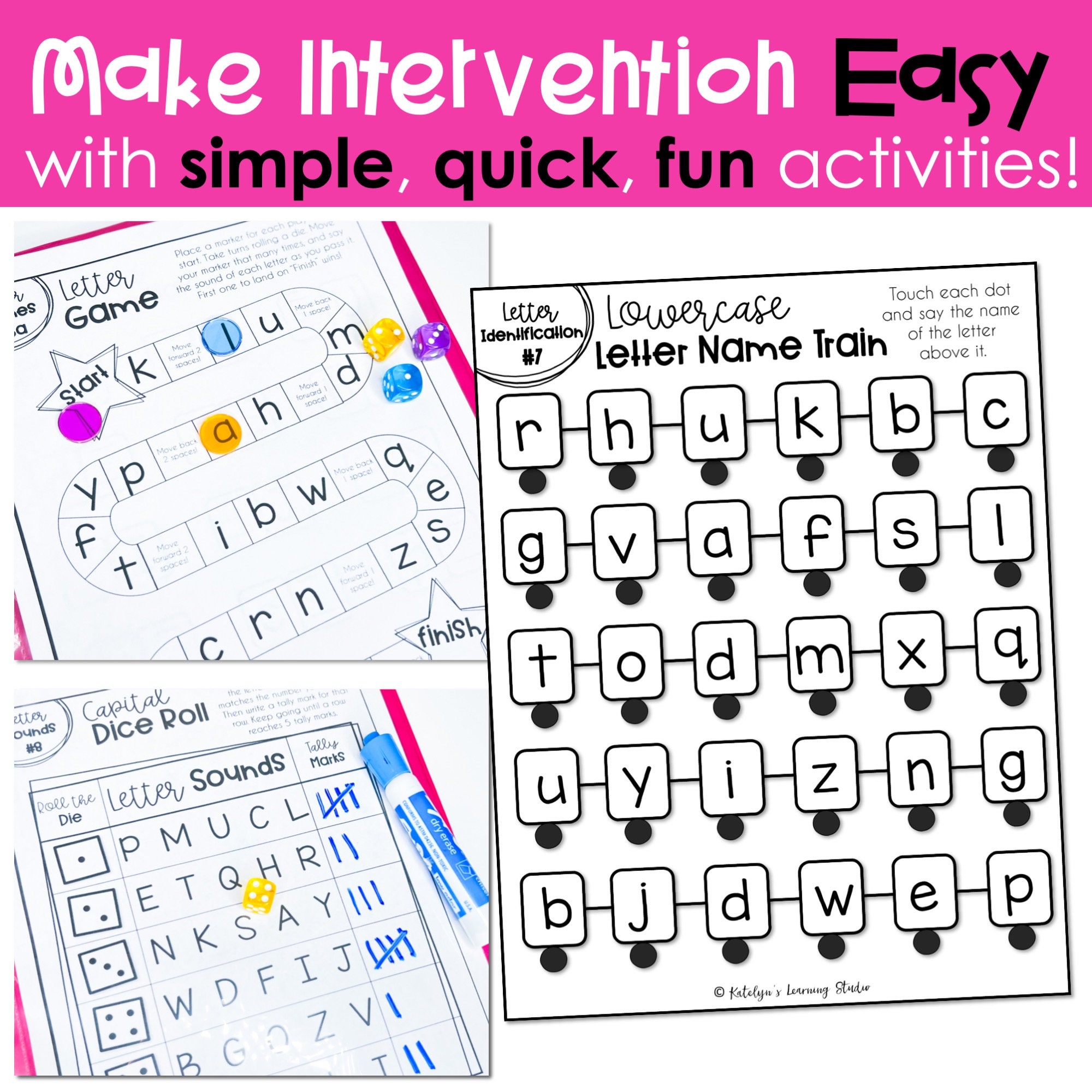 Letter Sounds and Letter Recognition Worksheets for Kindergarten ...
