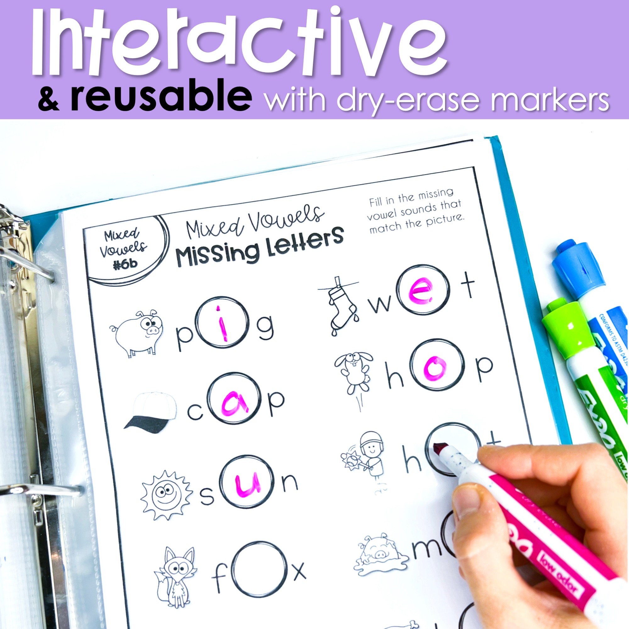 CVC Words Reading Activities, CVC Word Activities for Science of ...