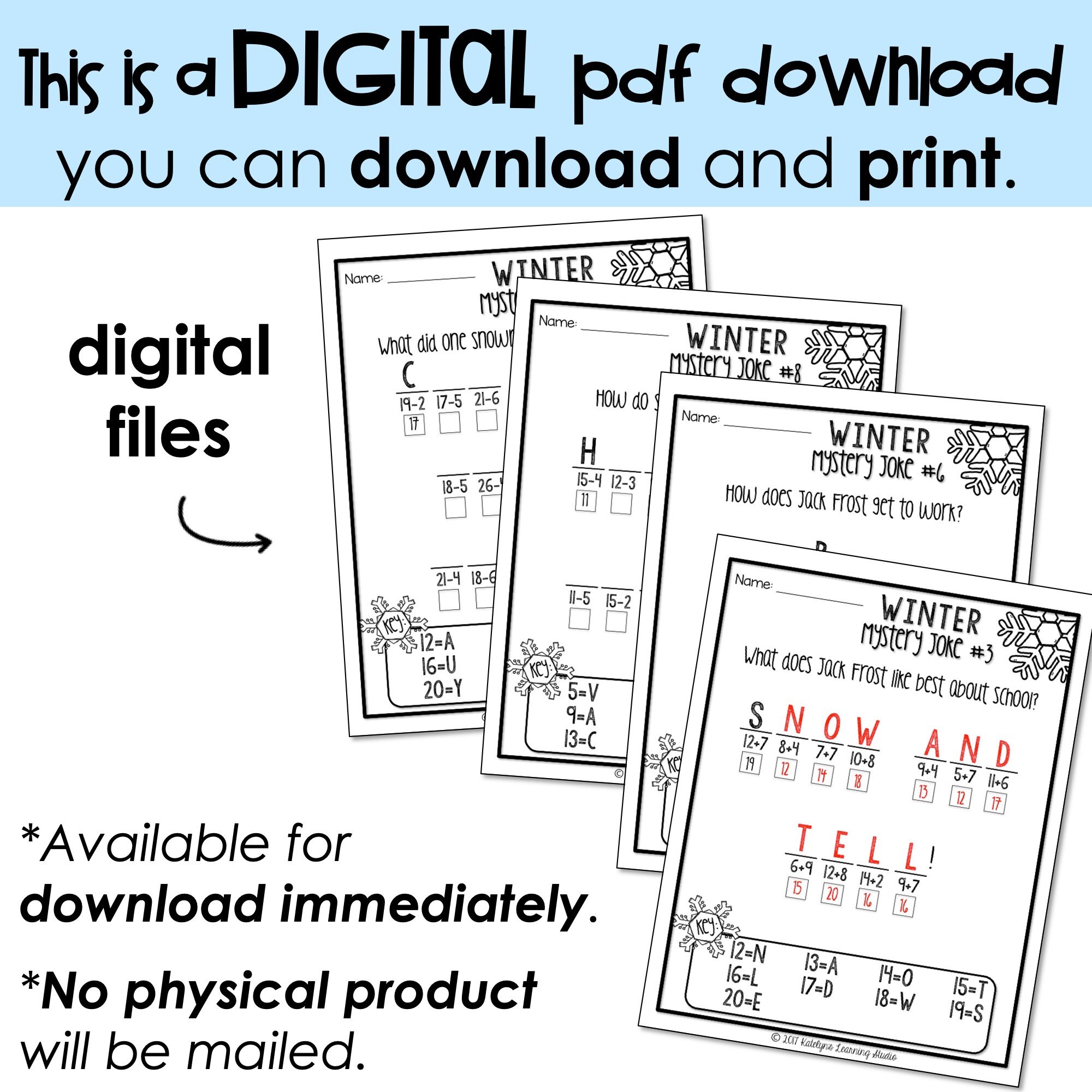 Hojas De Trabajo De Suma De Invierno Para Primer Grado Personaliza