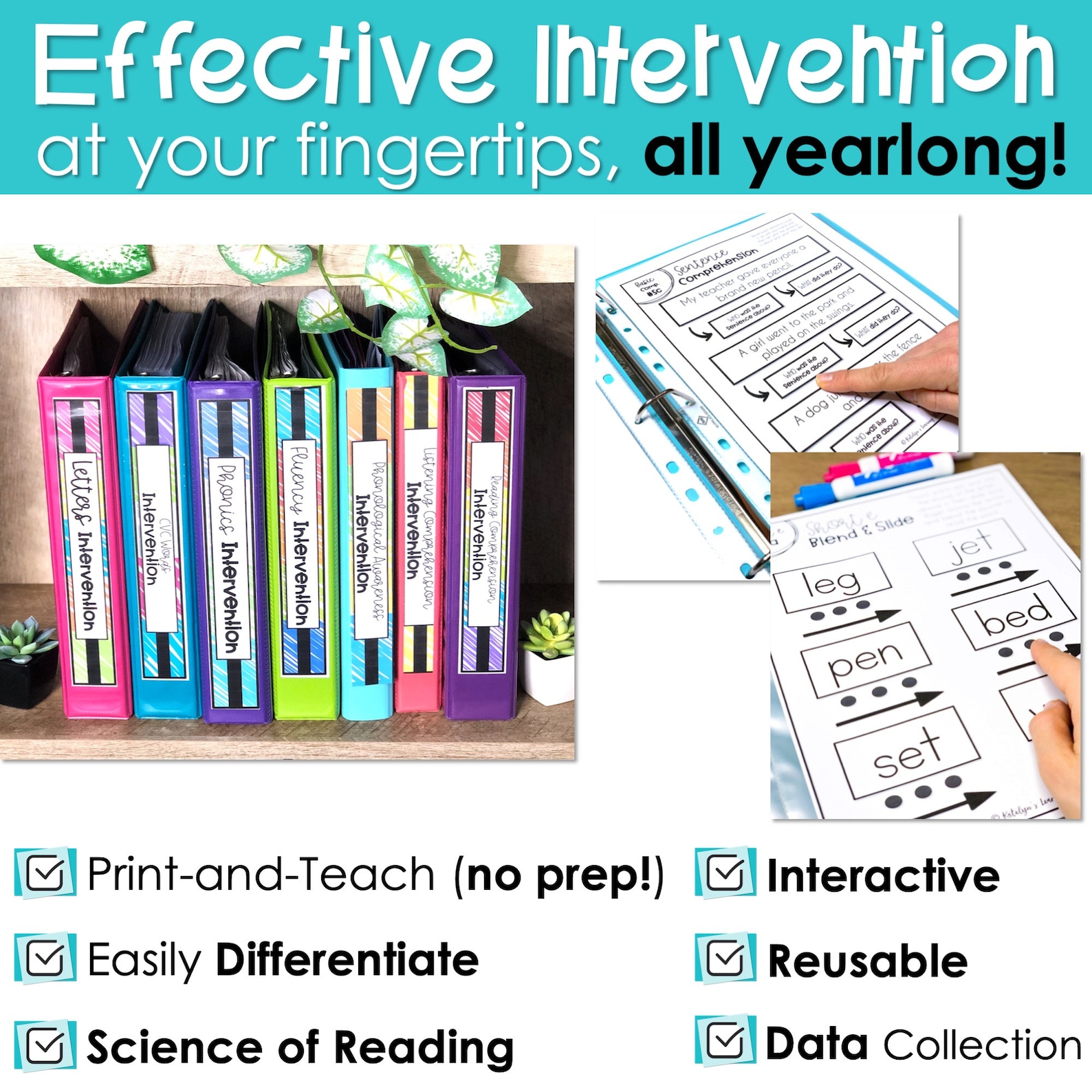 Reading Intervention Activities Teaching Reading, Science of Reading ...