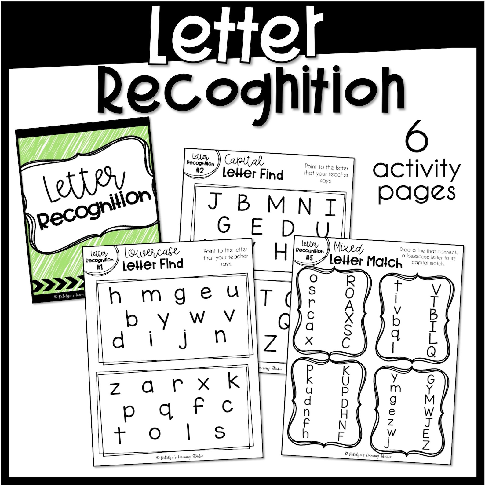 Letter Sounds and Letter Recognition Worksheets for Kindergarten ...