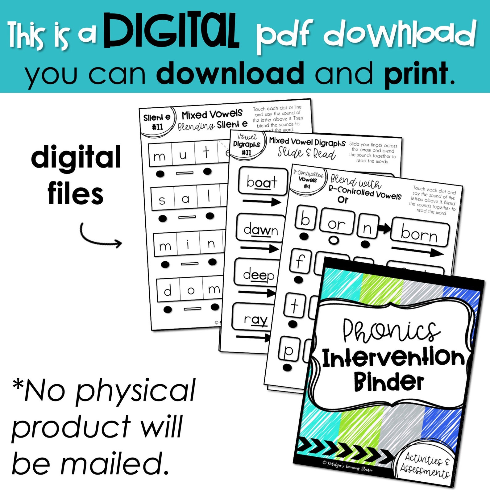 Phonics Games Phonics Worksheet Binder Phonics Printables - Etsy