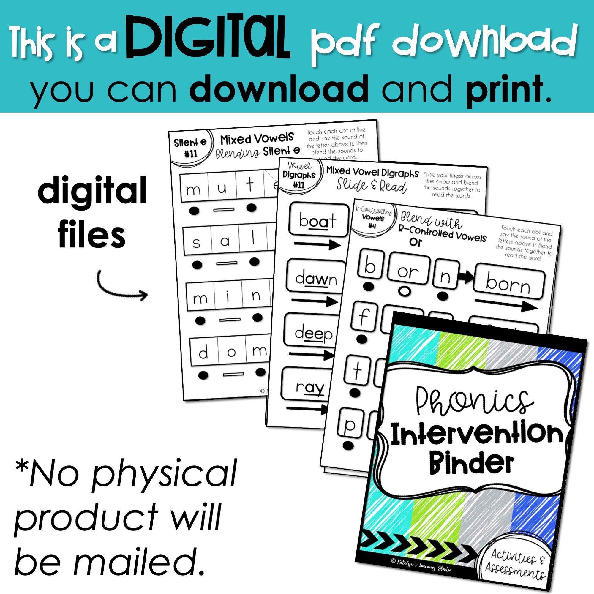 Phonics Games Phonics Worksheet Binder Phonics Printables - Etsy Australia