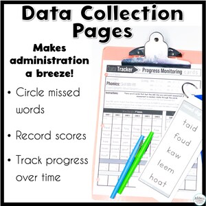 Phonics Assessment and Progress Monitoring, Test Phonics 1st Grade or ...