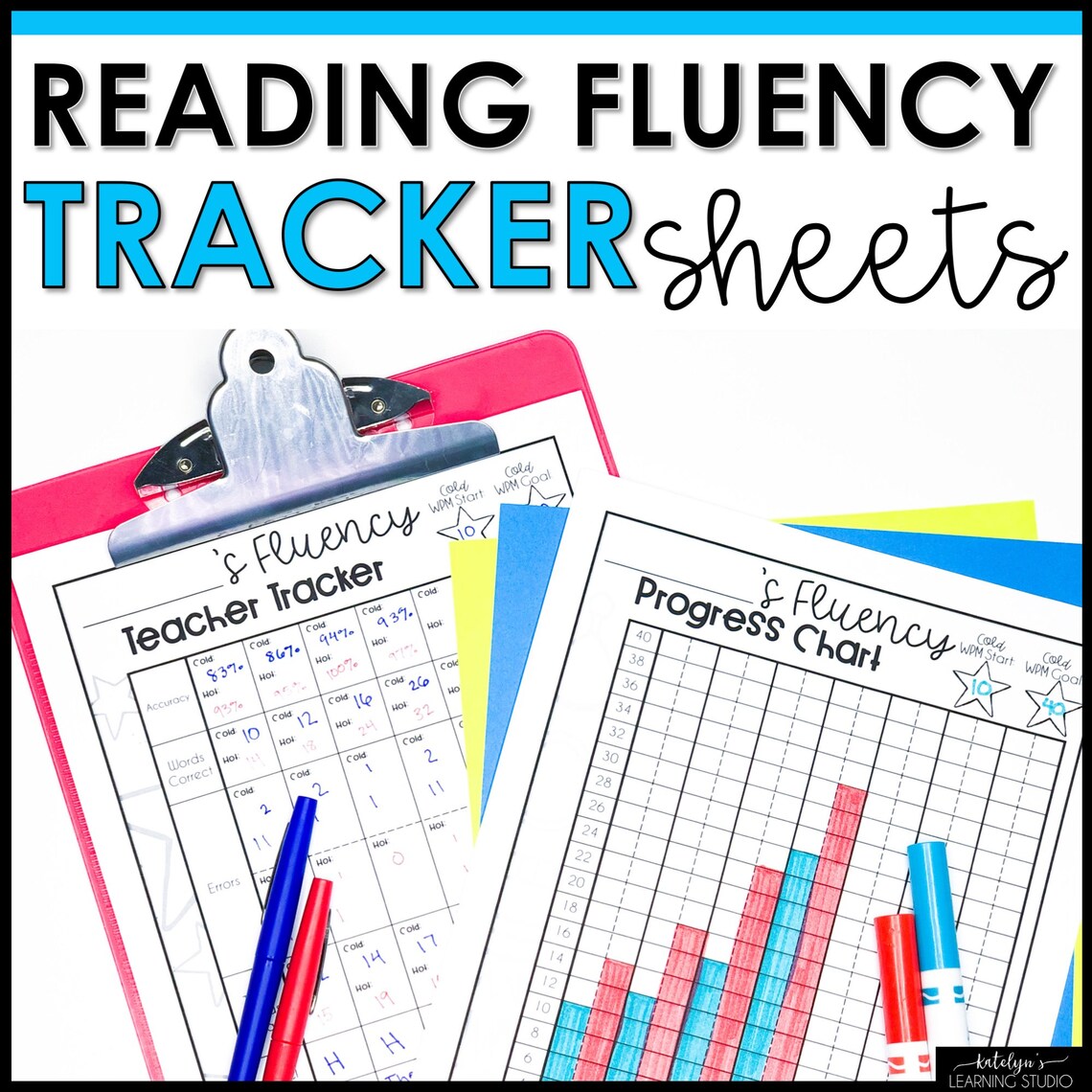 Reading Fluency Data Tracker for Progress Monitoring Reading Assessment ...