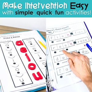 Phonics Games, Phonics Worksheet Binder, Phonics Printables Reading ...