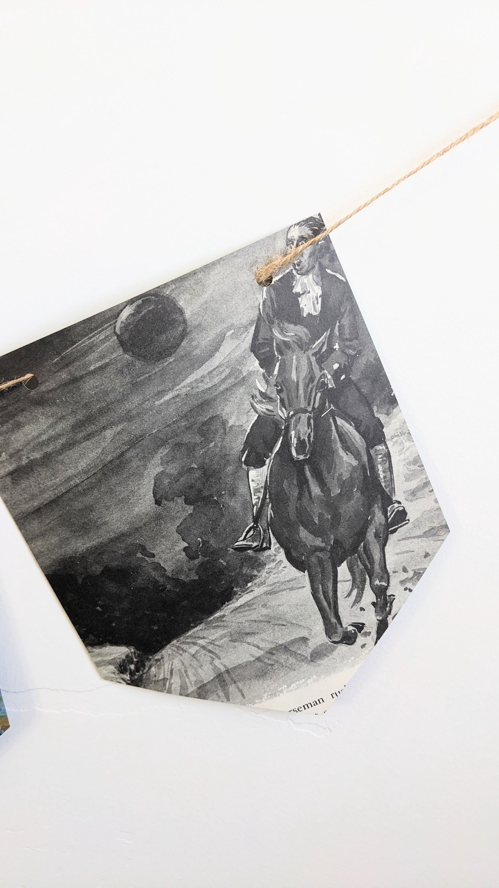Headless Horseman Book Page Garland: Upcycled Children's Banner - Etsy