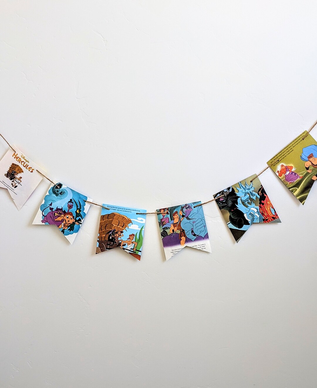 Hercules Golden Book Page Garland, Children's Party Banner, Bedroom ...