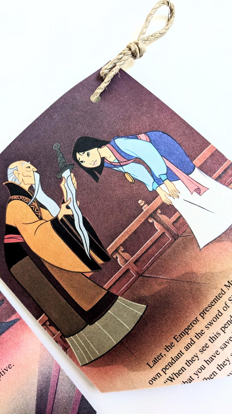 Mulan Book Page Garland, Children's Party Banner, Bedroom Decoration - Etsy
