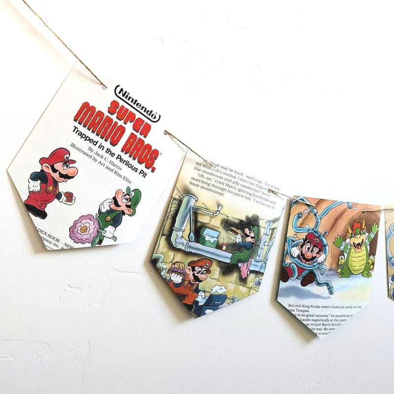 Mario Flag - Etsy