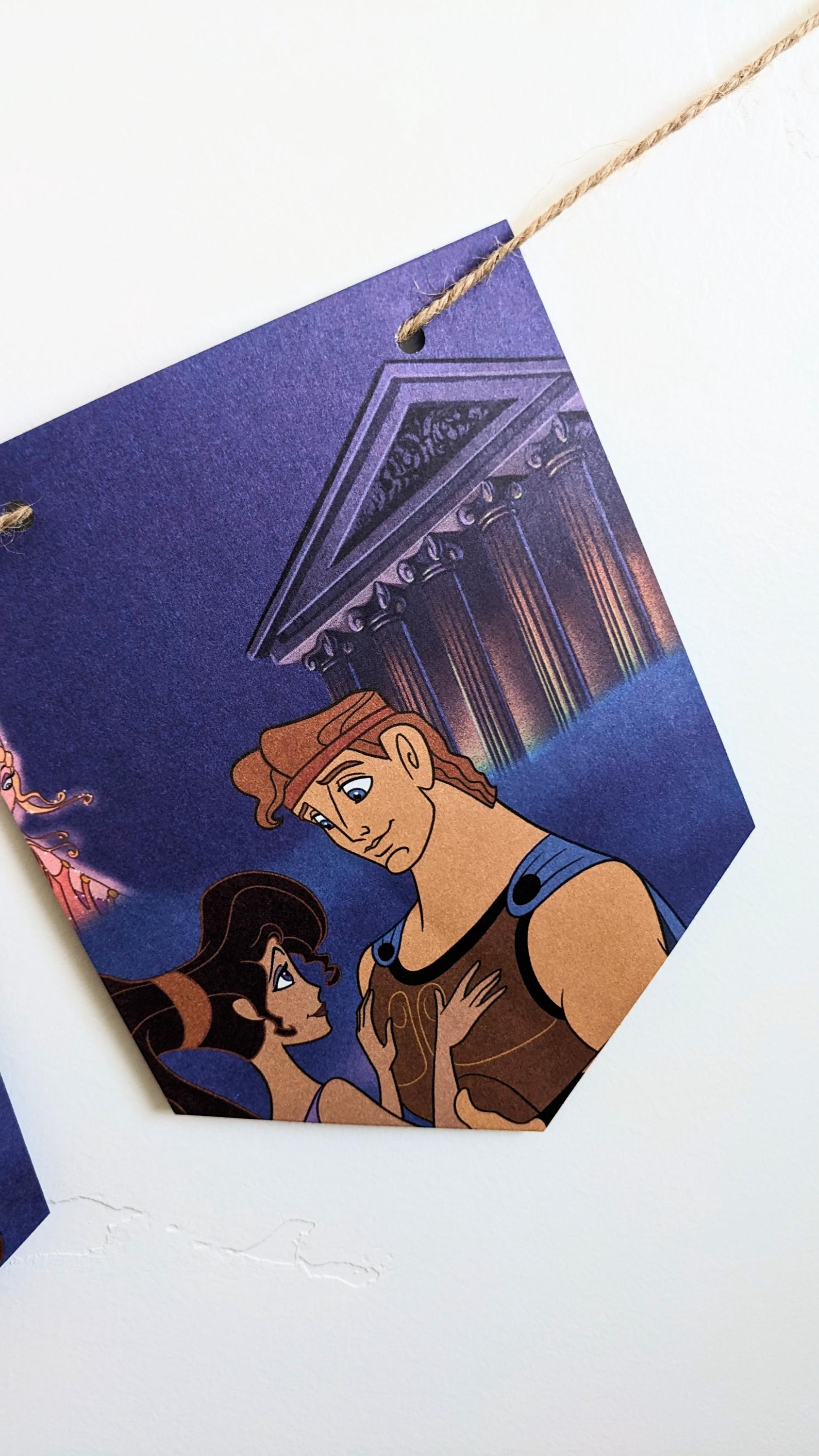Hercules Golden Book Page Garland, Children's Party Banner, Bedroom ...