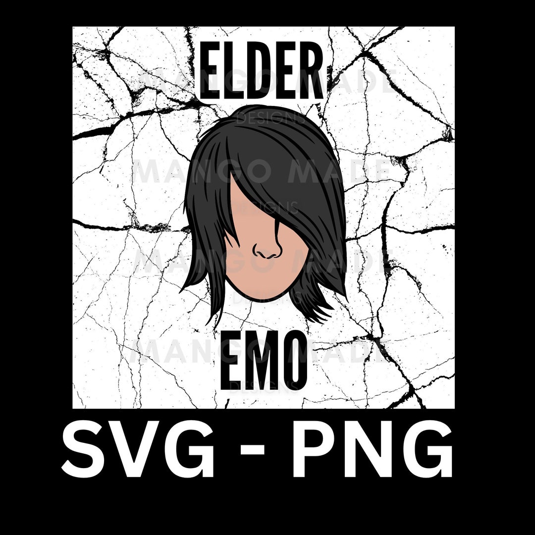 Elder Emo SVG PNG Elder Emo Design Emo PNG Emo Svg - Etsy