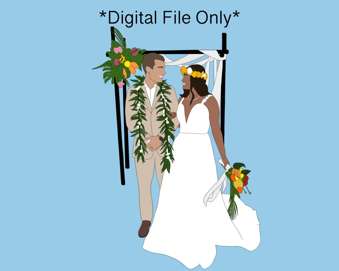 Custom Faceless Portrait, Digital and Printable Art. Great Gift for ...