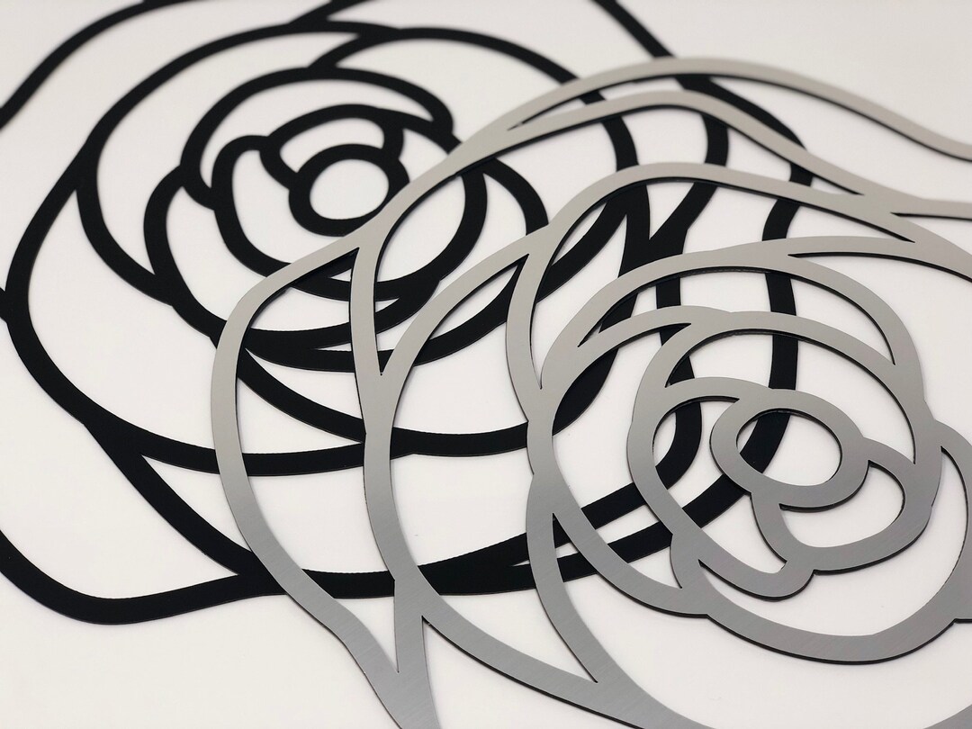 Modern Rose Pattern Charger Plate, Placemat for Weddings, Events, Wall ...