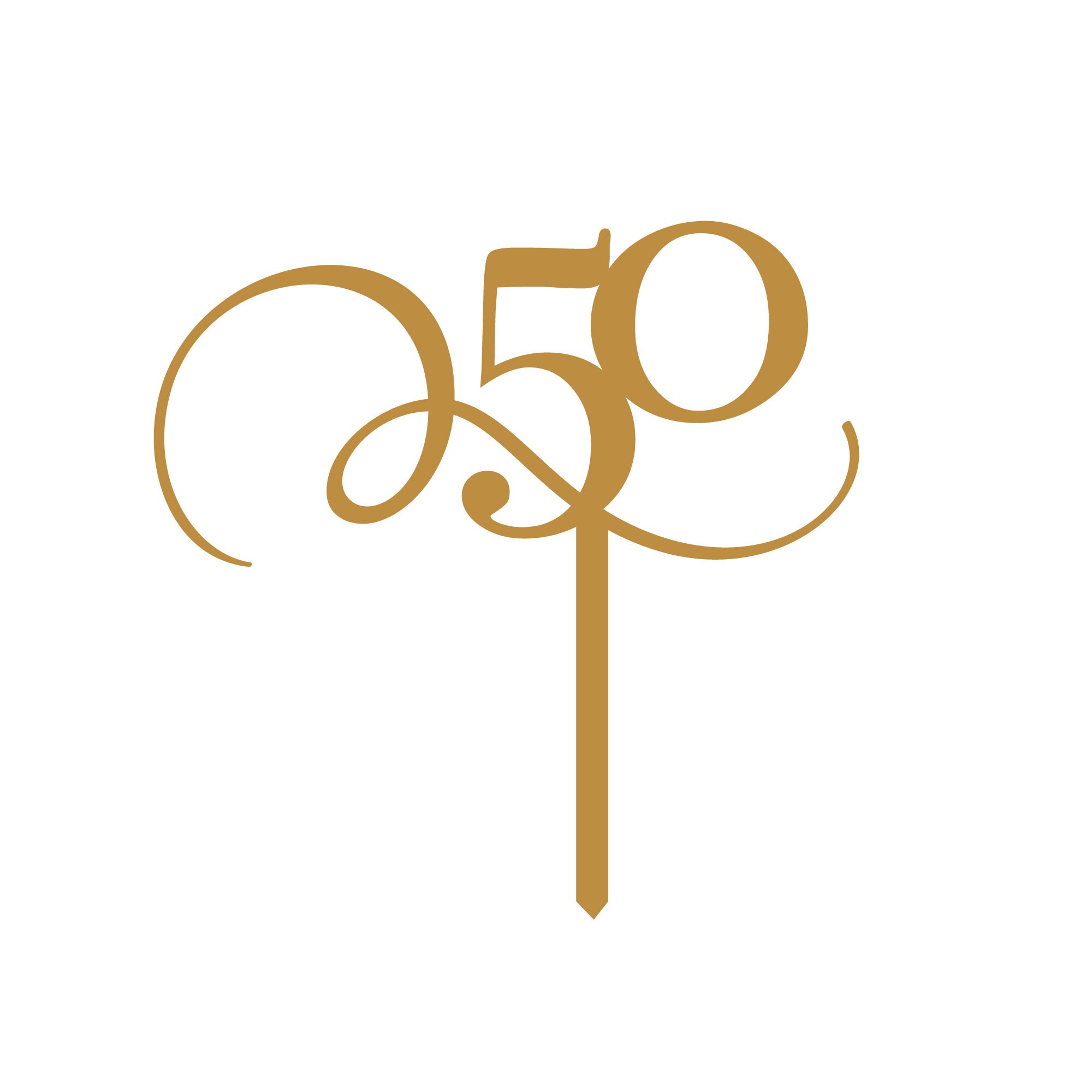 50 Birthday Cake Topper / 50 Anniversary Cake Topper : SVG File for ...