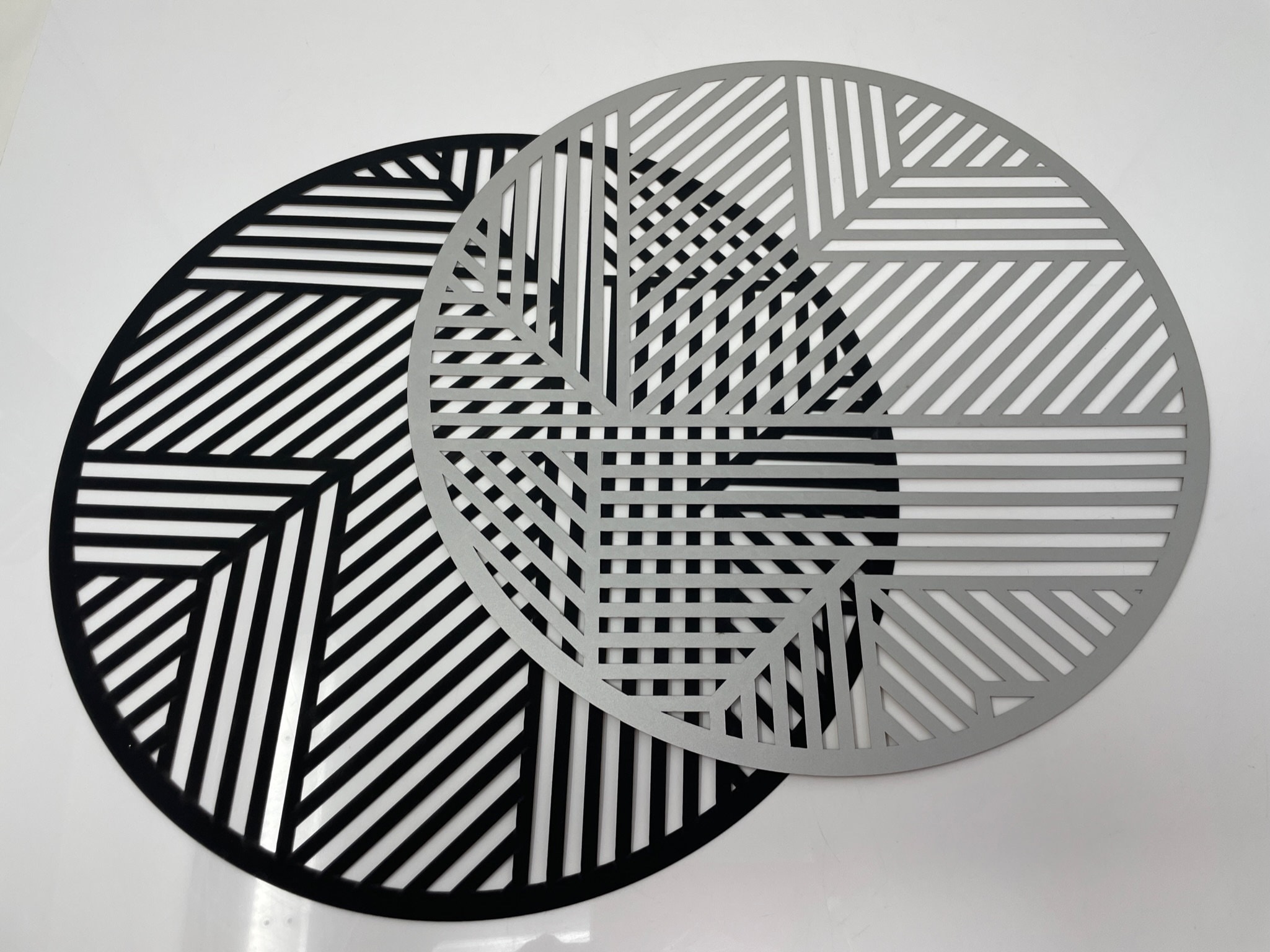 Line Pattern Charger / Placemat : SVG for Laser Cutting, CNC - Etsy