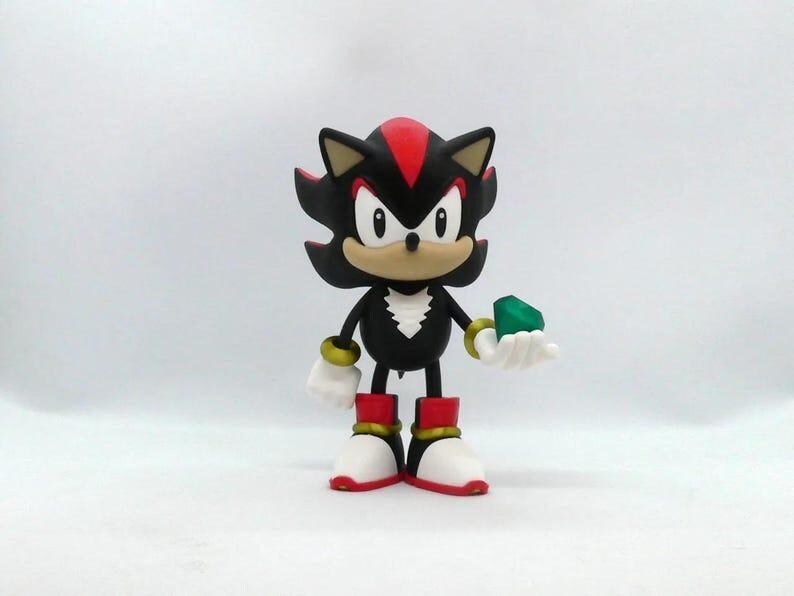 Sonic and Shadow 3D STL File - - Multicolored 3D STL File - 2 Figure ...