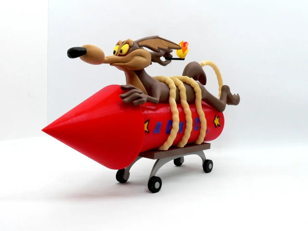 Wile E. Coyote 3D Model STL File - 3D Printer Figure - Etsy