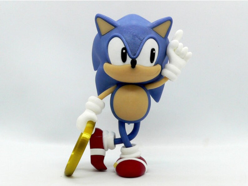 Sonic 3D STL File Sonic Figure 3D Printer - Etsy UK