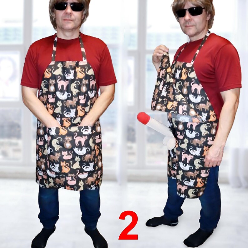 Prank Apron With Penis, Men Gag Apron, Gag Gift Apron, Funny Guy Aprons ...