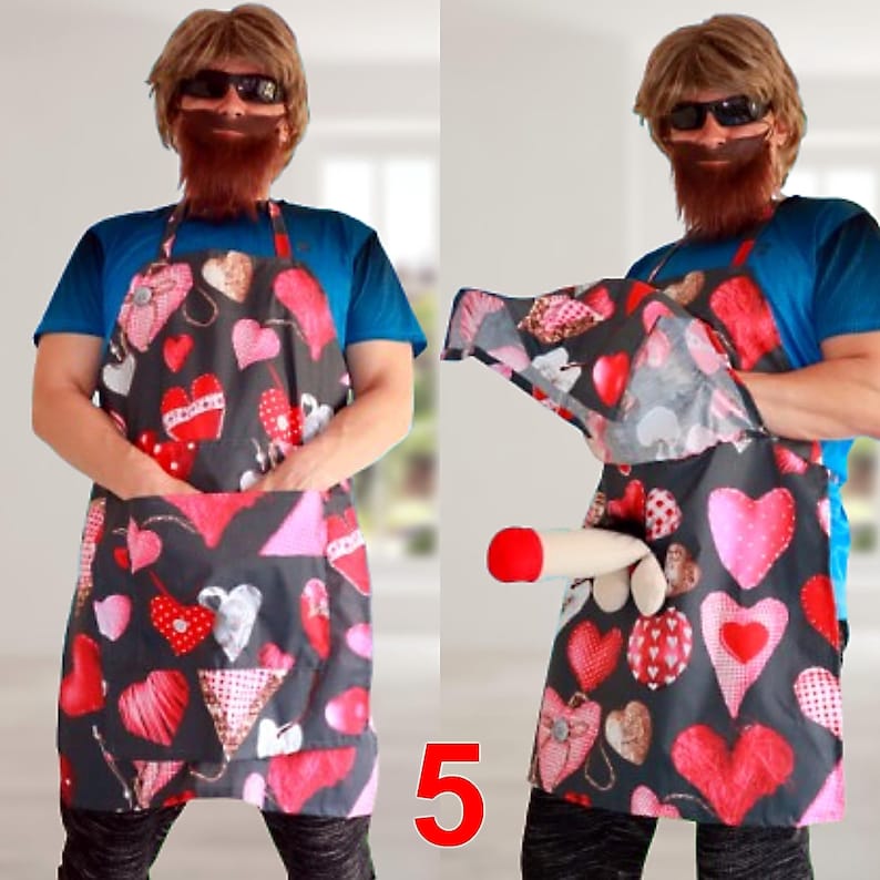 Prank Apron With Penis, Men Gag Apron, Gag Gift Apron, Funny Guy Aprons ...
