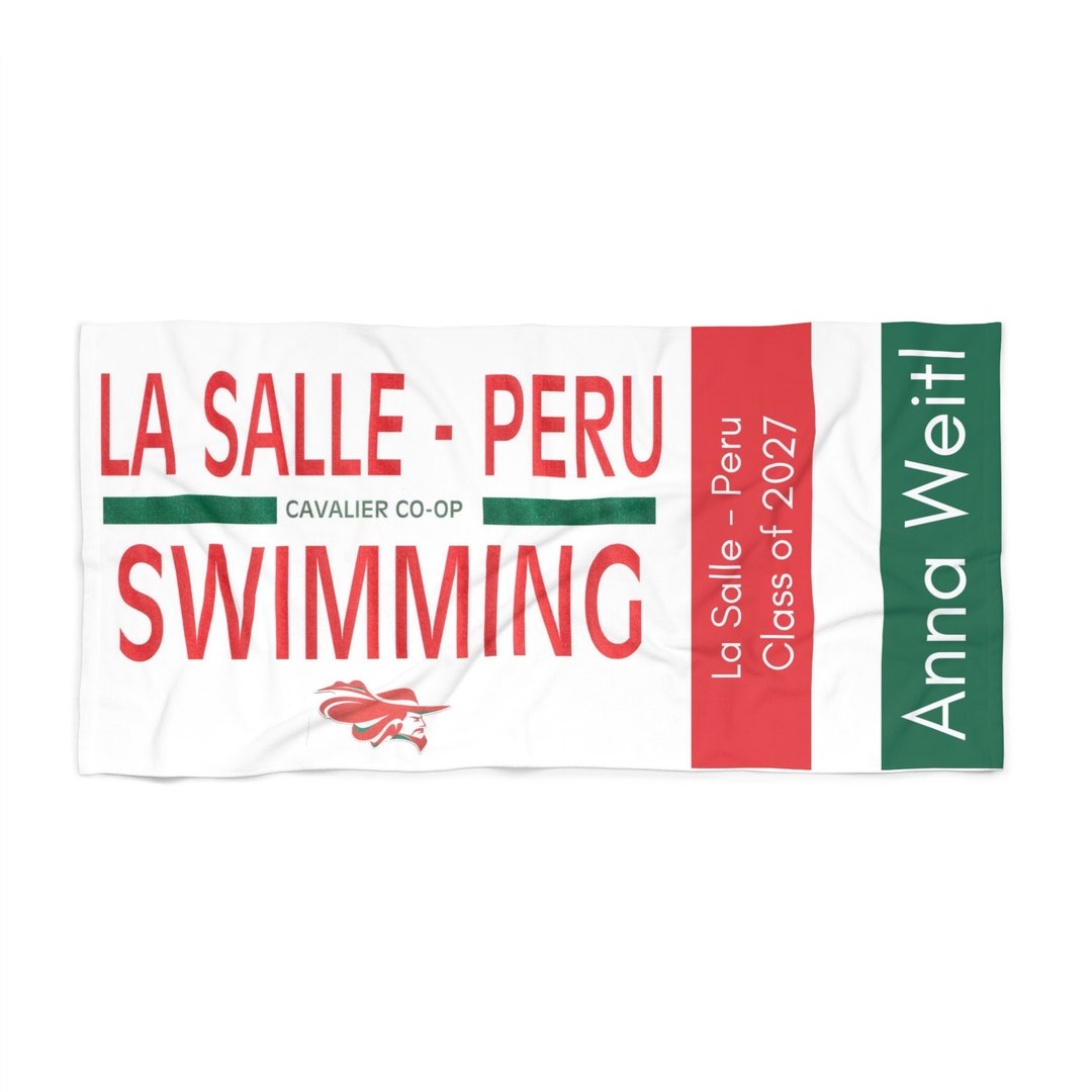 Custom Swim Team Towels Personalized for Your School, Team, and Swimmer ...