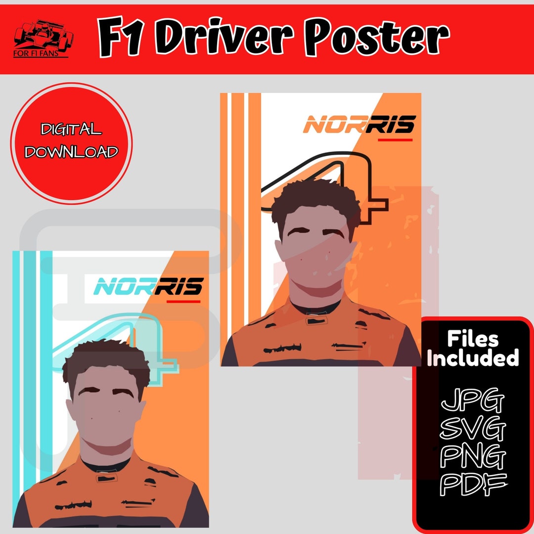 F1 Driver Opening Title | Digital Download | SVG PNG | Formula One ...
