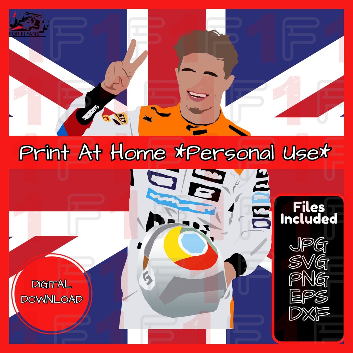 Lando Norris Silverstone British GP 2023 Images Digital Download SVG ...