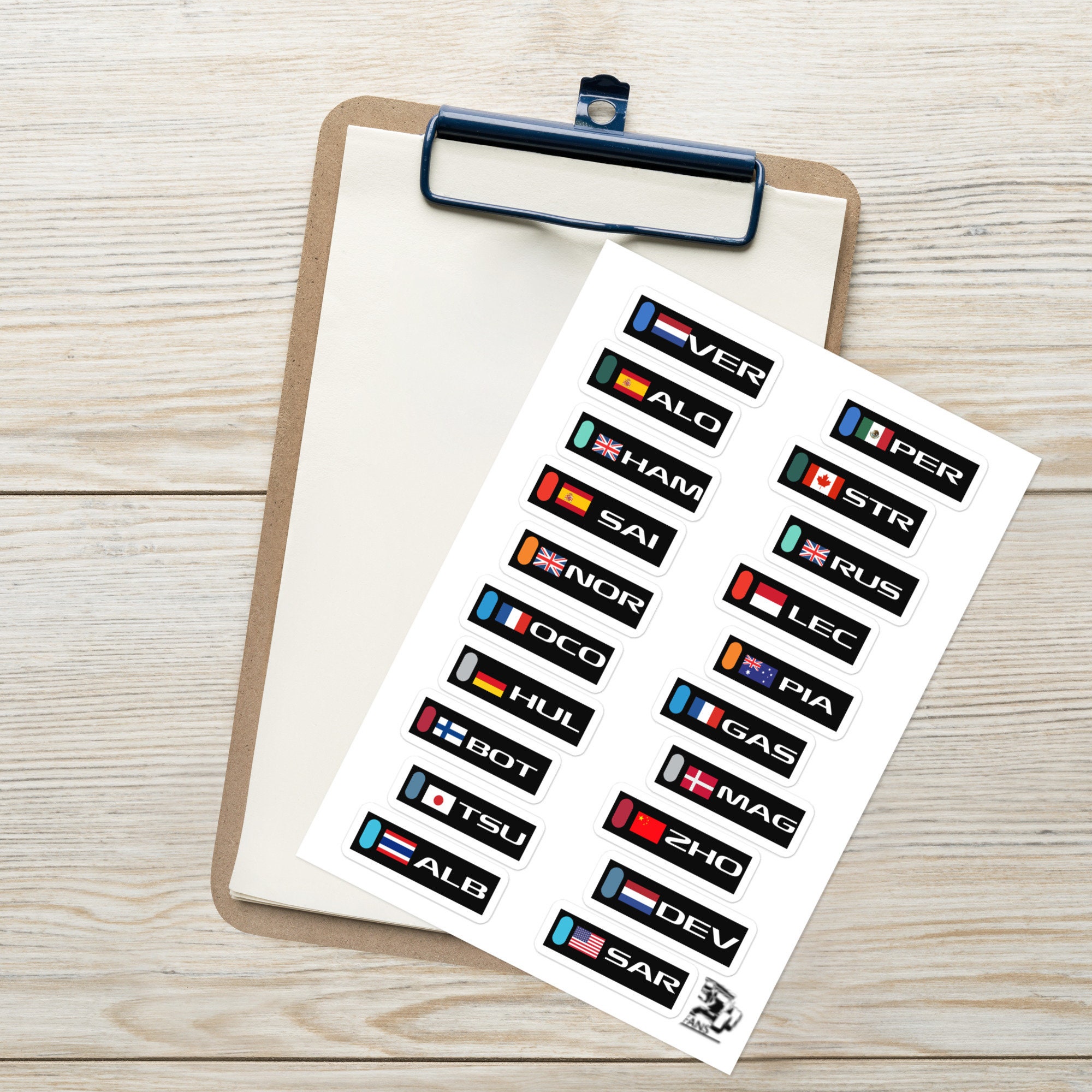 F1 Driver Stickers Formula 1 2023 Season F1 Stickers, F1 Gift, F1 ...