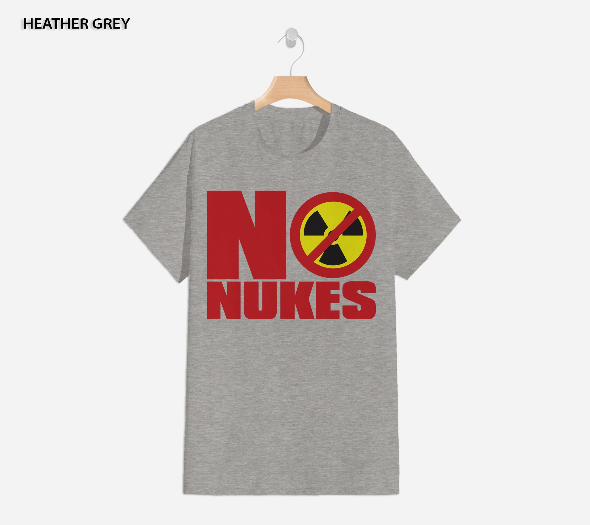 NO NUKES Anti-nuclear Protest T-shirt Peace Politics Activism ...