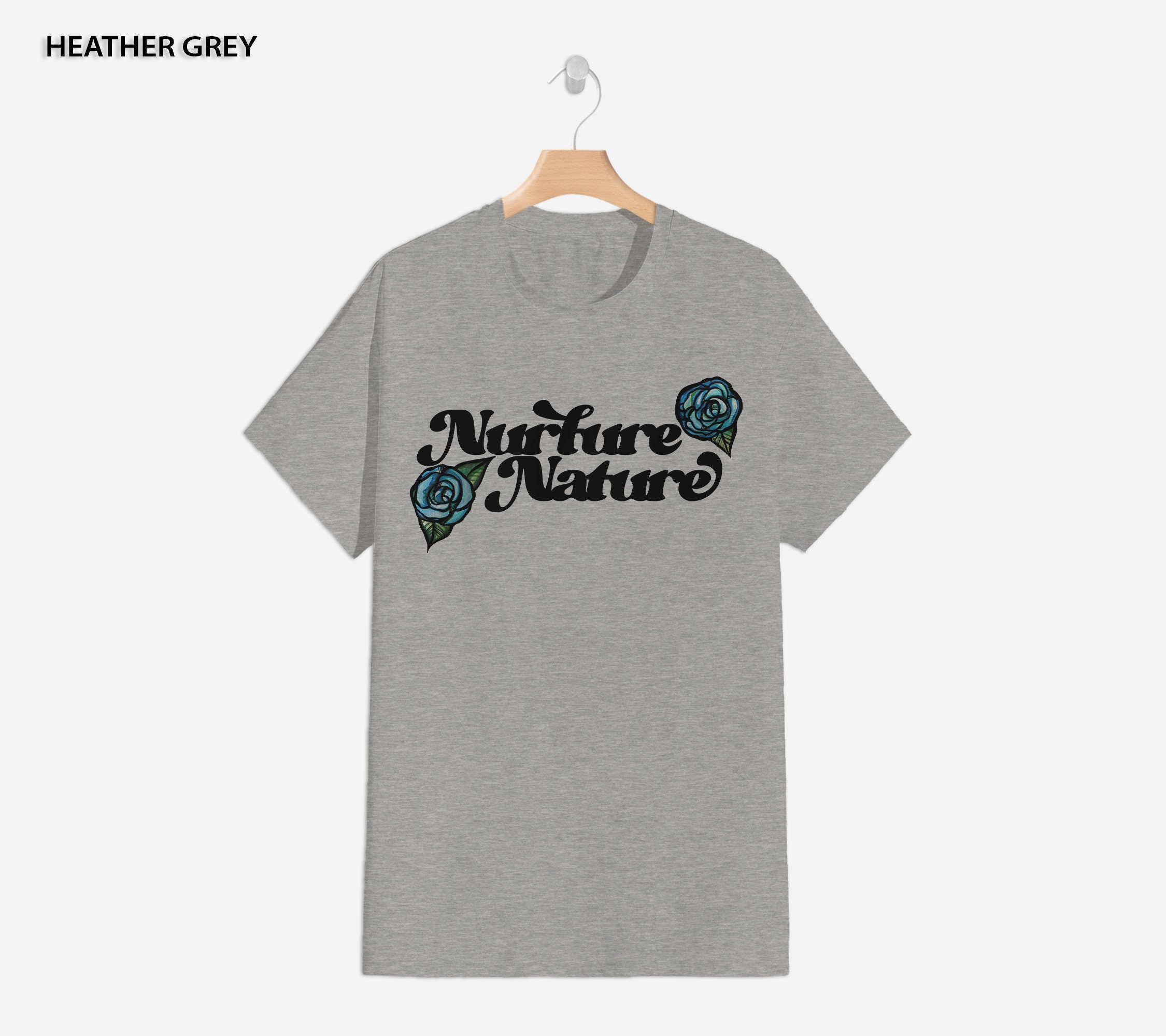 Nurture Nature Graphic Tee Environment Conservation - Etsy UK