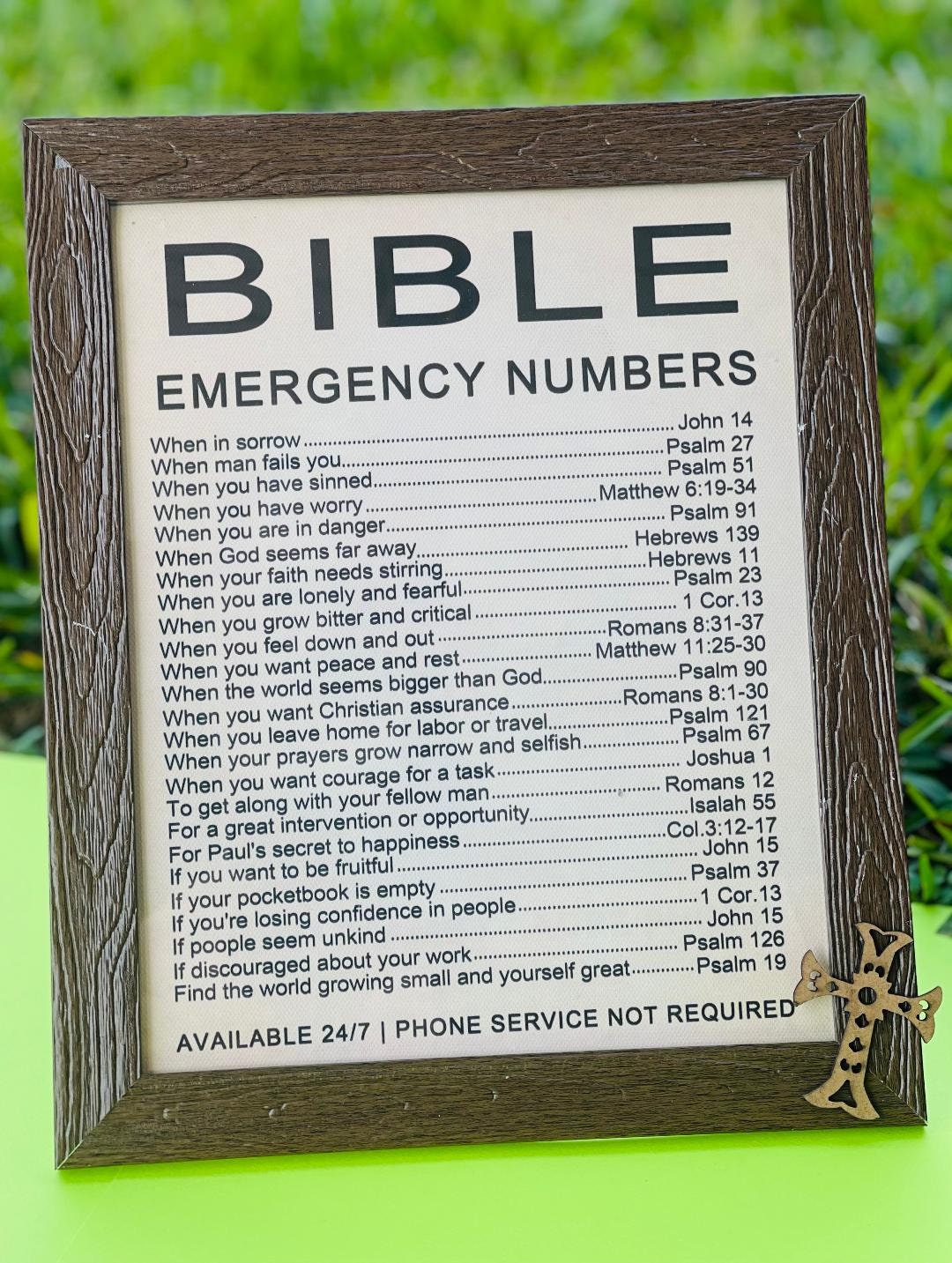 CHRISTIAN WALL PICTURE Religious Wall Picture With Frame, Bible ...