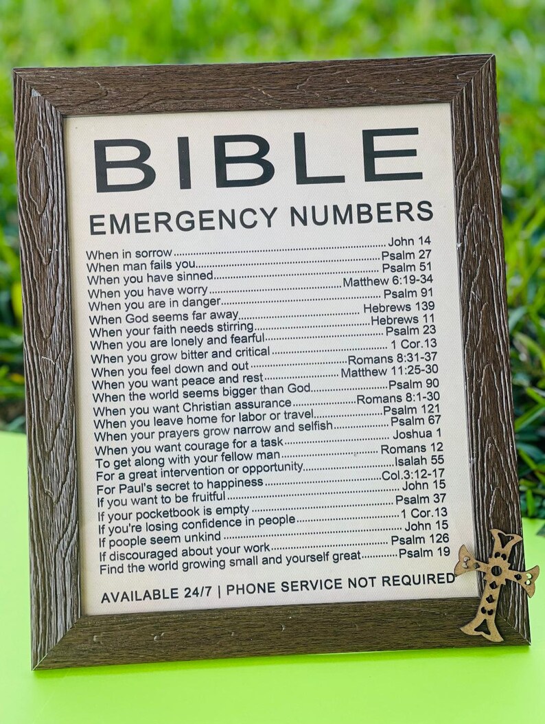 BIBLE EMERGENCY NUMBERS, Scriptures for Women, Daily Bible Verses ...