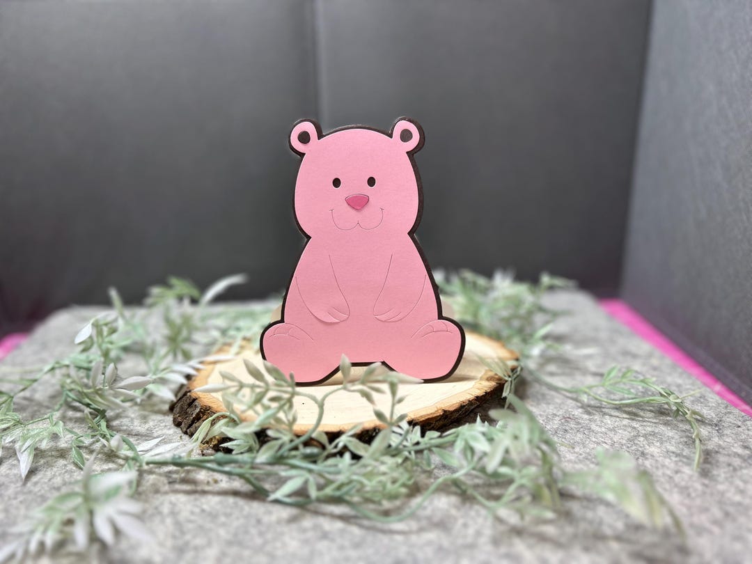 TEDDY BEAR Shaped Cards - Etsy