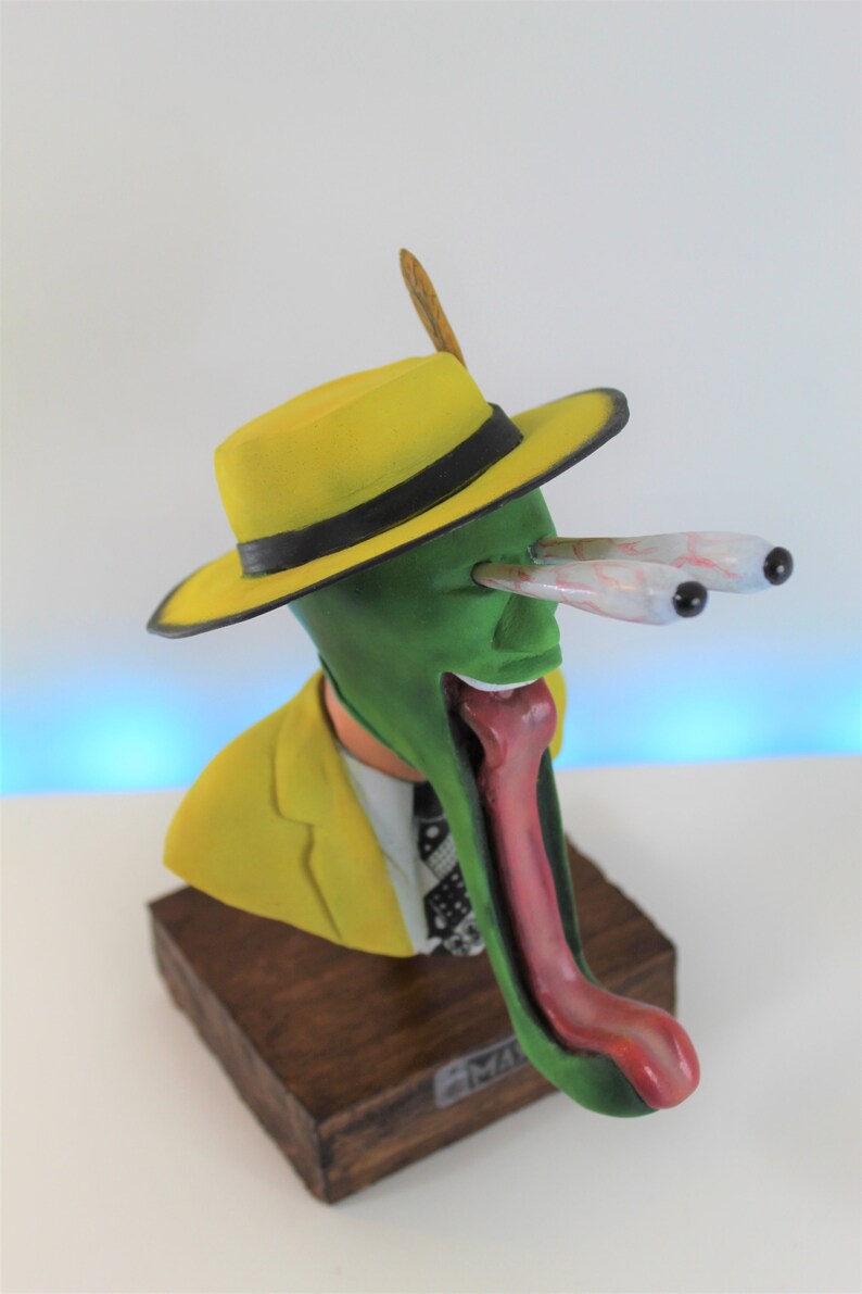 The Mask Jim Carrey Custom Bust Figure %100 Handmade - Etsy