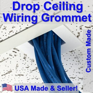 Drop Tile Ceiling Wiring/pipe/conduit Grommet Custom 3D Printed - Etsy
