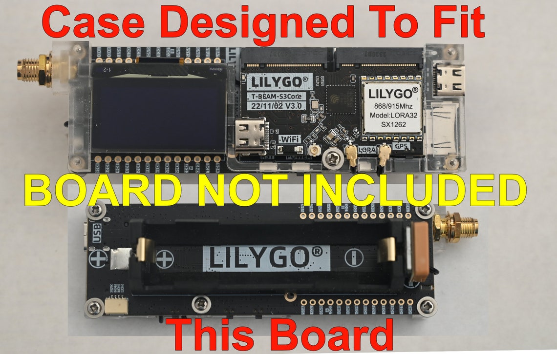 Custom LORA32 T-beam Supreme Meshtastic Case - 3D Printed | FREE Ship ...