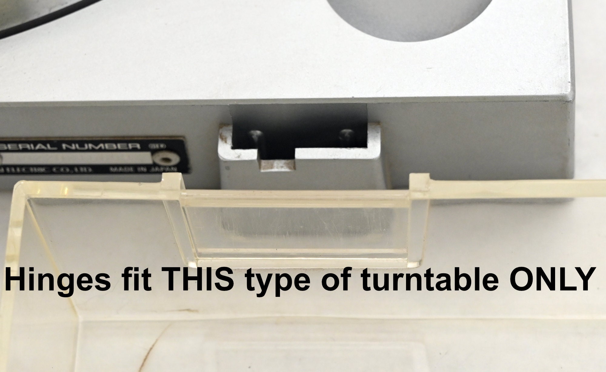 Turntable Record Player Cover Hinges Akai Denon Harman Kardon JVC ...