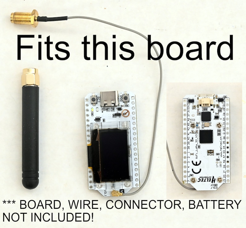 Custom LORA32 Heltec V3 Meshtastic Case - 3D Printed | FREE Accessories ...