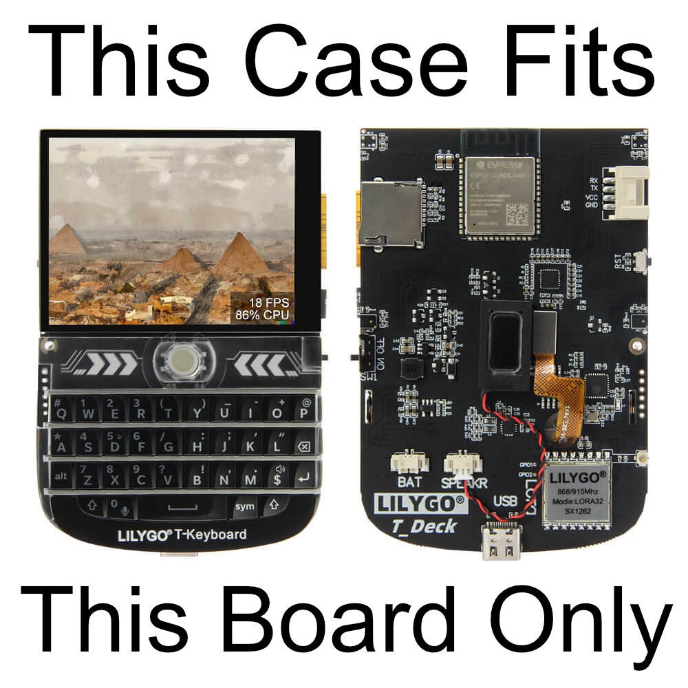 Custom Lilygo T-deck T_deck LORA32 Meshtastic Case - 3D Printed ...