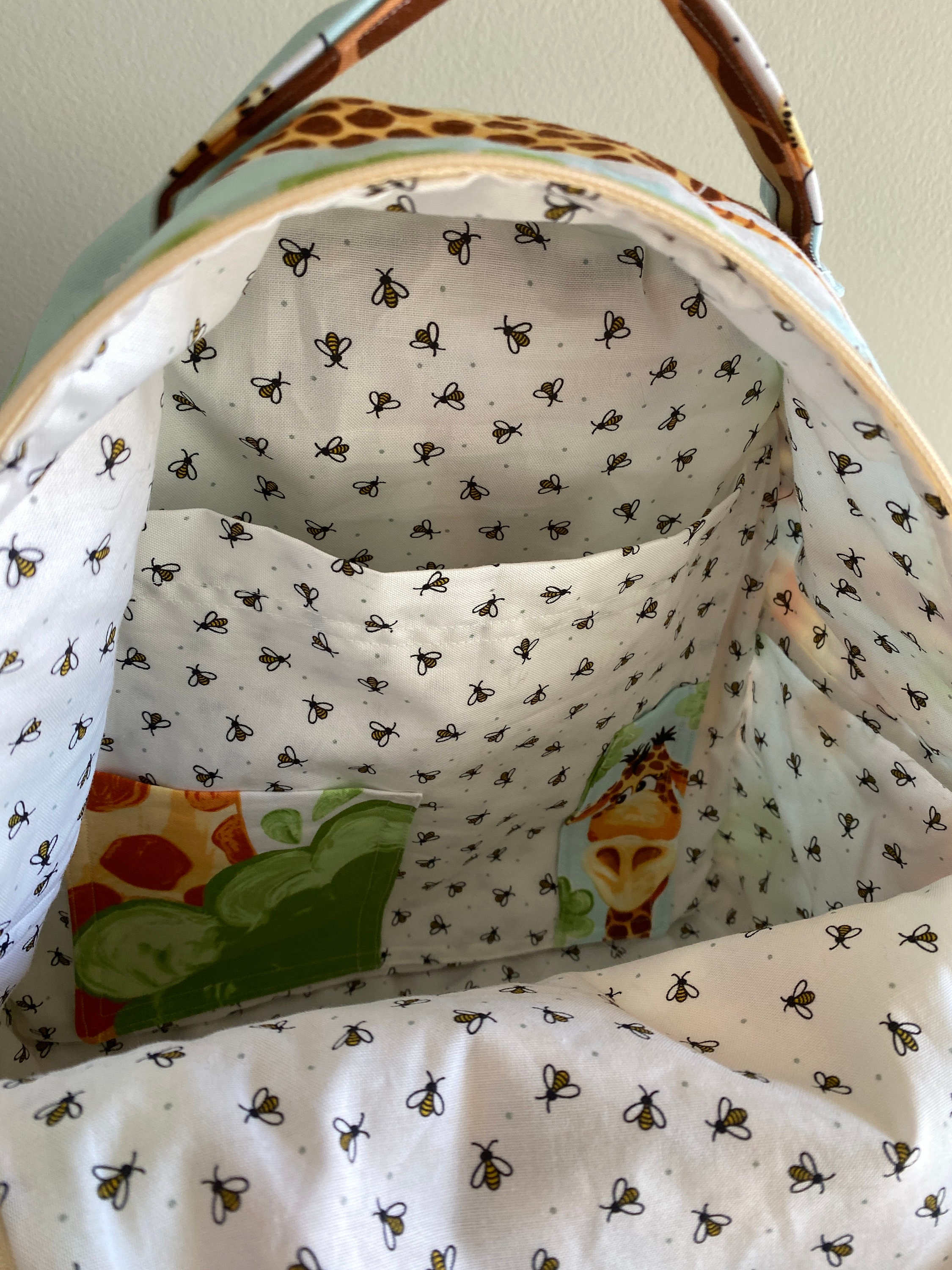 Giraffe & Bumblebee Backpack - Etsy