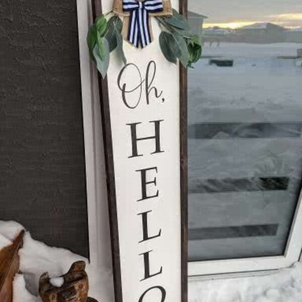 Oh Hello Sign - Etsy