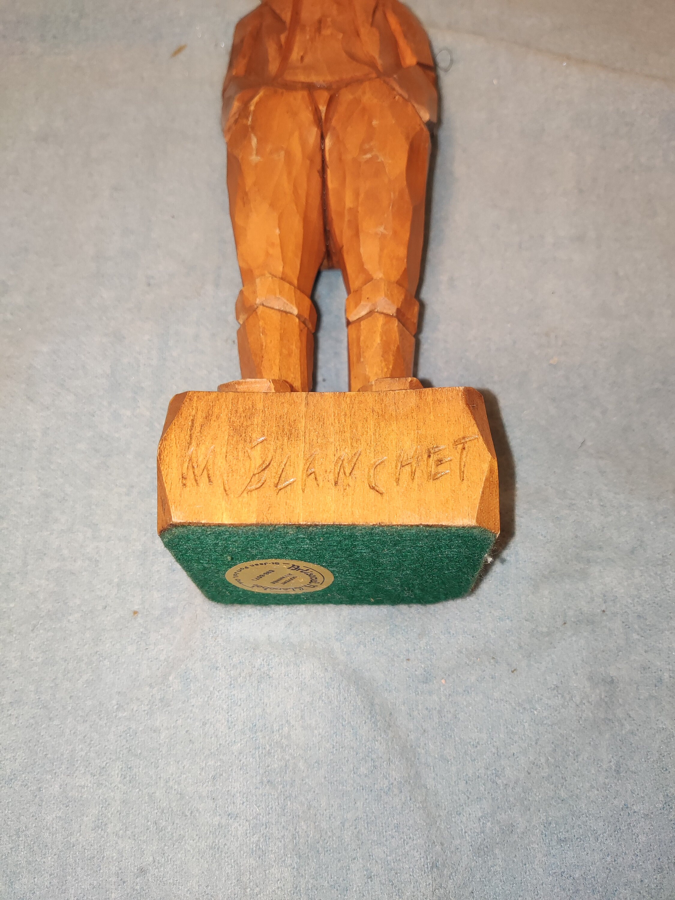 Vintage Carving Folk Art Quebec Wood Man Figurine Wood - Etsy