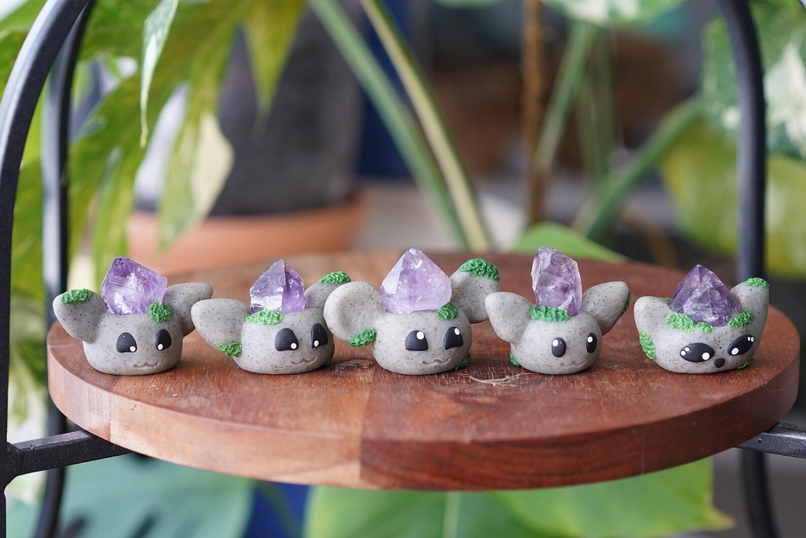 You Choose! Crystal Rock Pets - Clay - Amethyst - Quartz - Handmade ...