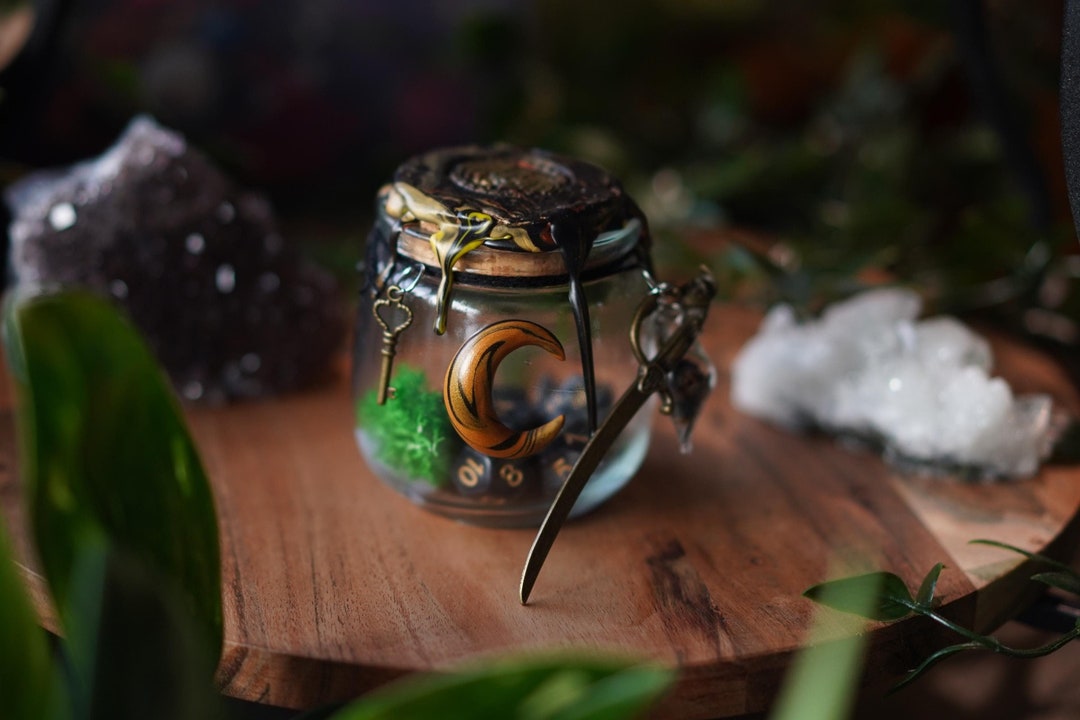 Wax Sealed Dice Jar Tigers Eye Theme - Etsy