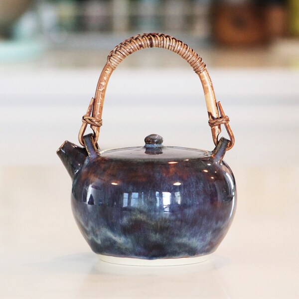 Ceramic Tea Pot With Strainer - Etsy