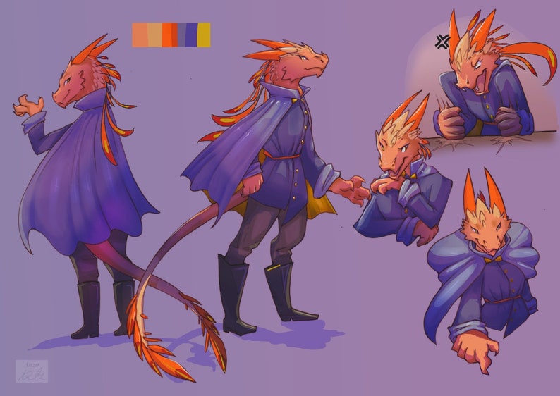Custom Character Reference Sheet Etsy