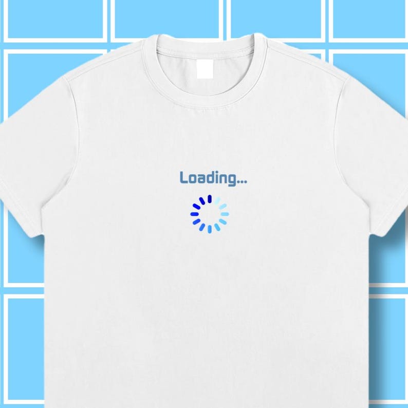 Wii Inspired Loading T Shirt | Frutiger Aero Graphic Tee - Etsy