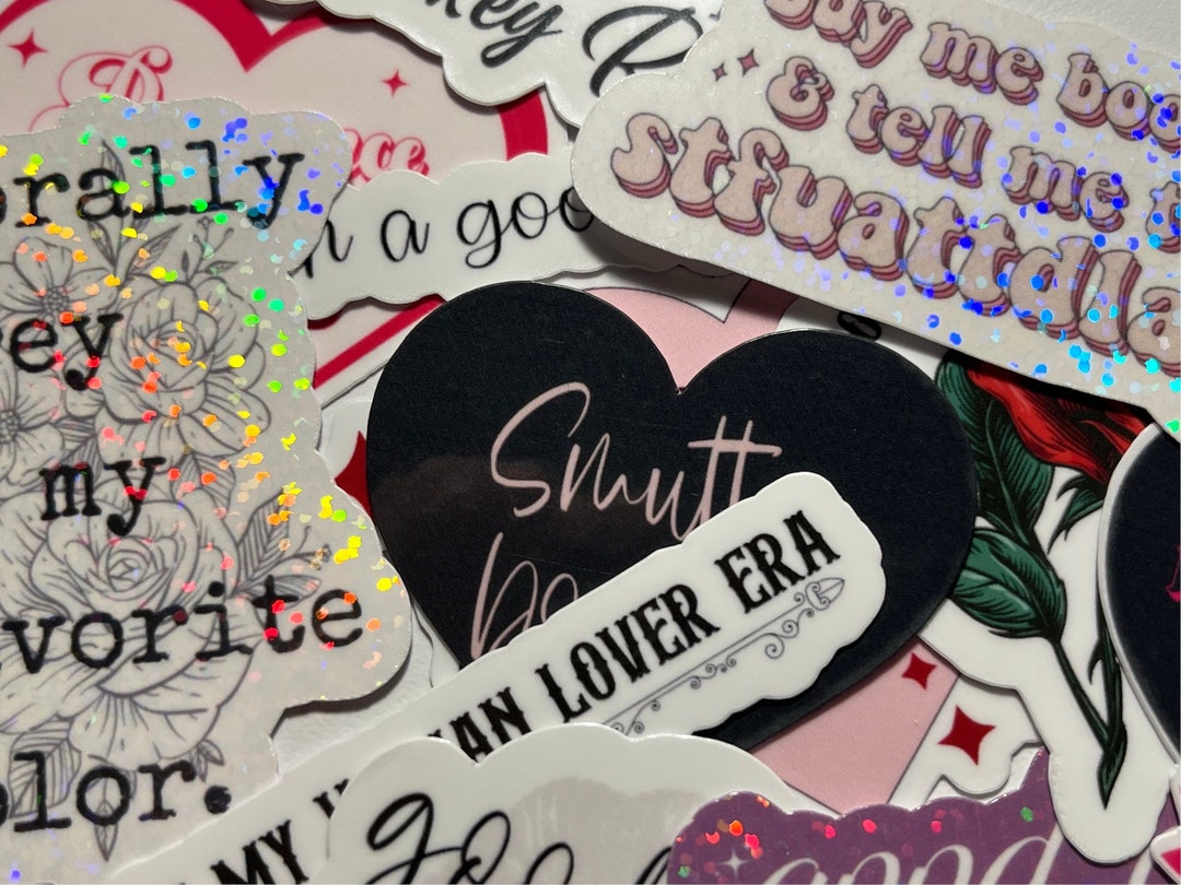 Dark Romance Bookish Stickers: Smut Reader Waterproof Set - Etsy